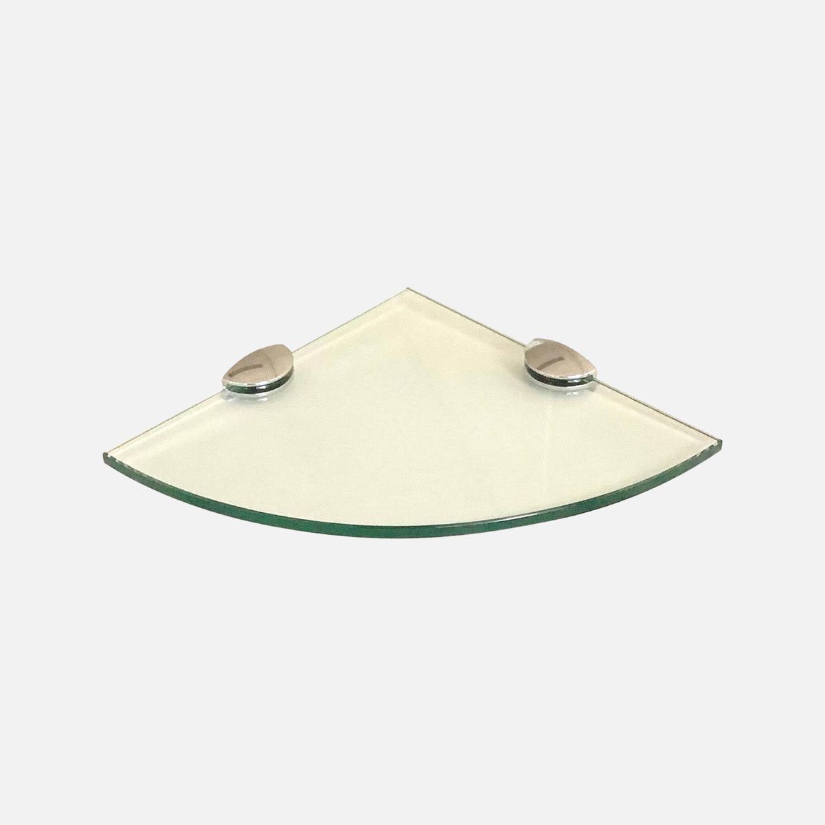 Clear Glass Corner Shelf Kit 200x200x8mm | Shelving Shop