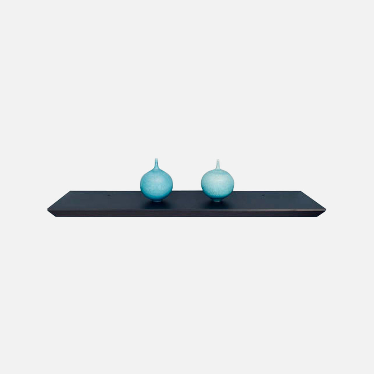 Beveled Edge Floating Shelf Matte Black 800x200x32mm | Shelving Shop