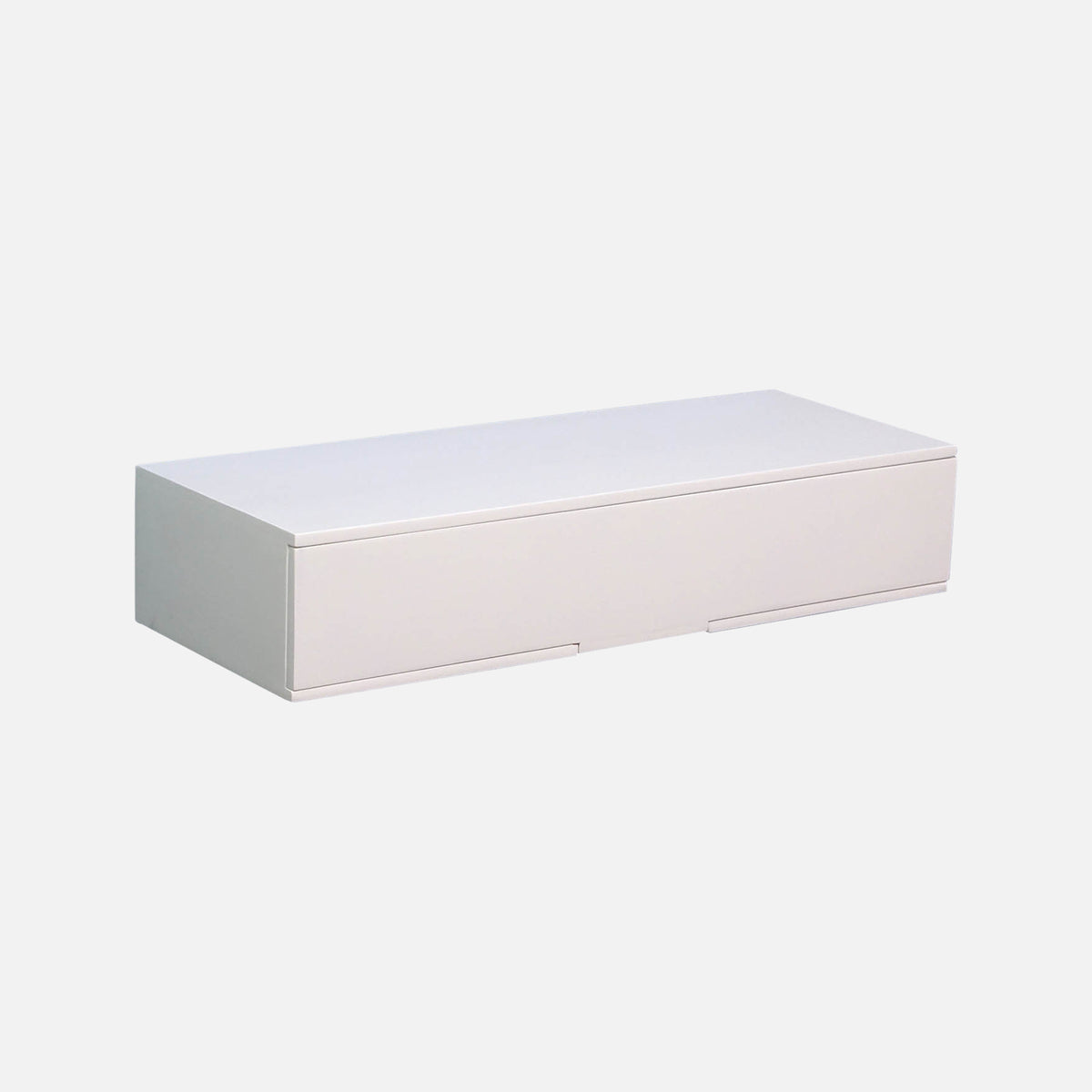 Mini Shelf With Drawer Matte White 400x150x80mm | Shelving Shop