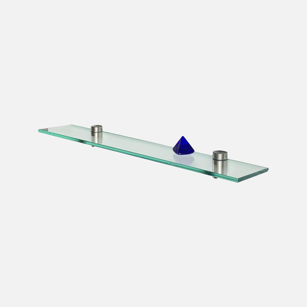 Glass Shelf Kit Mini Tube Brackets 600x100mm | Shelving Shop