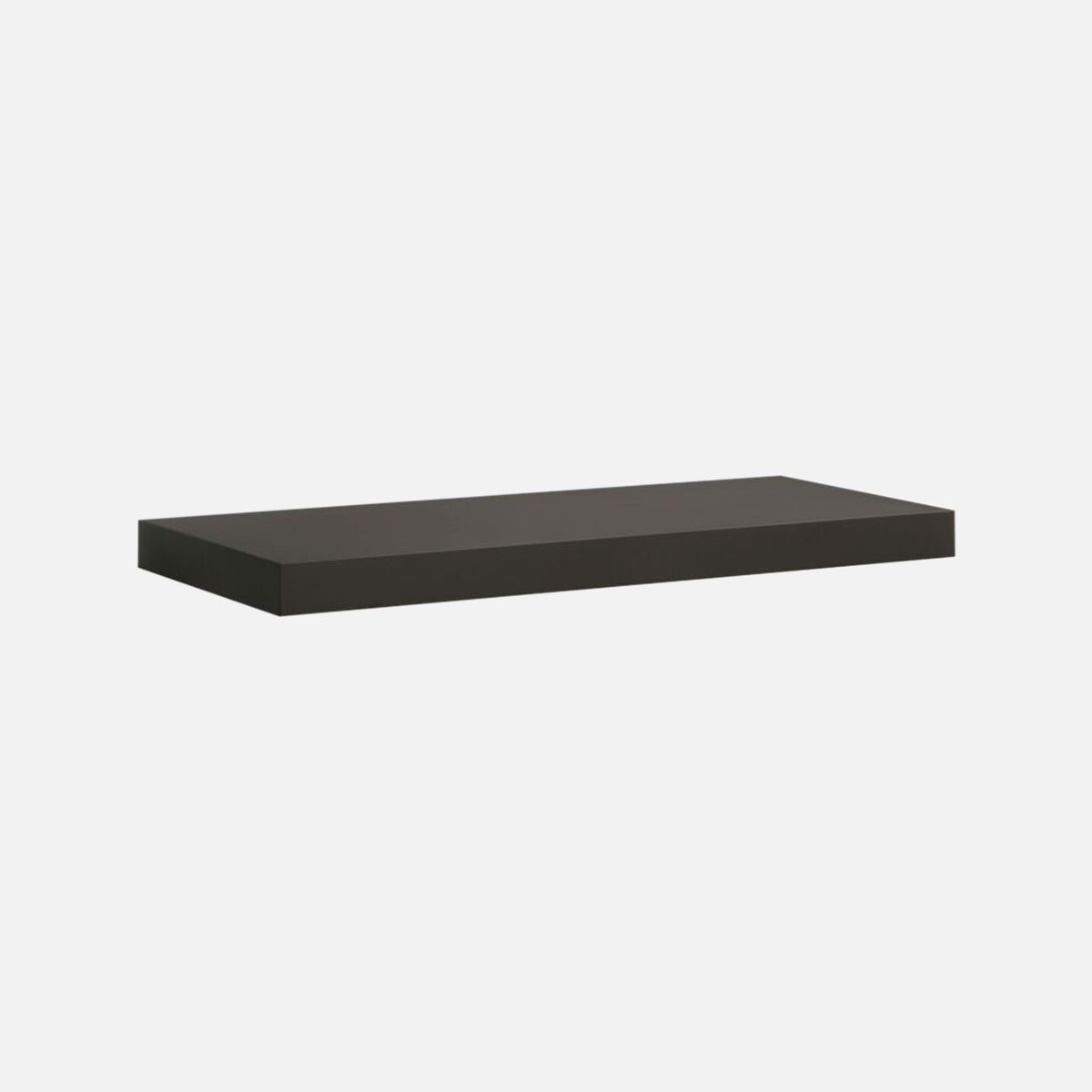 European Made Floating Shelf Luna Matte Black 1150x250x50mm | Shelving Shop