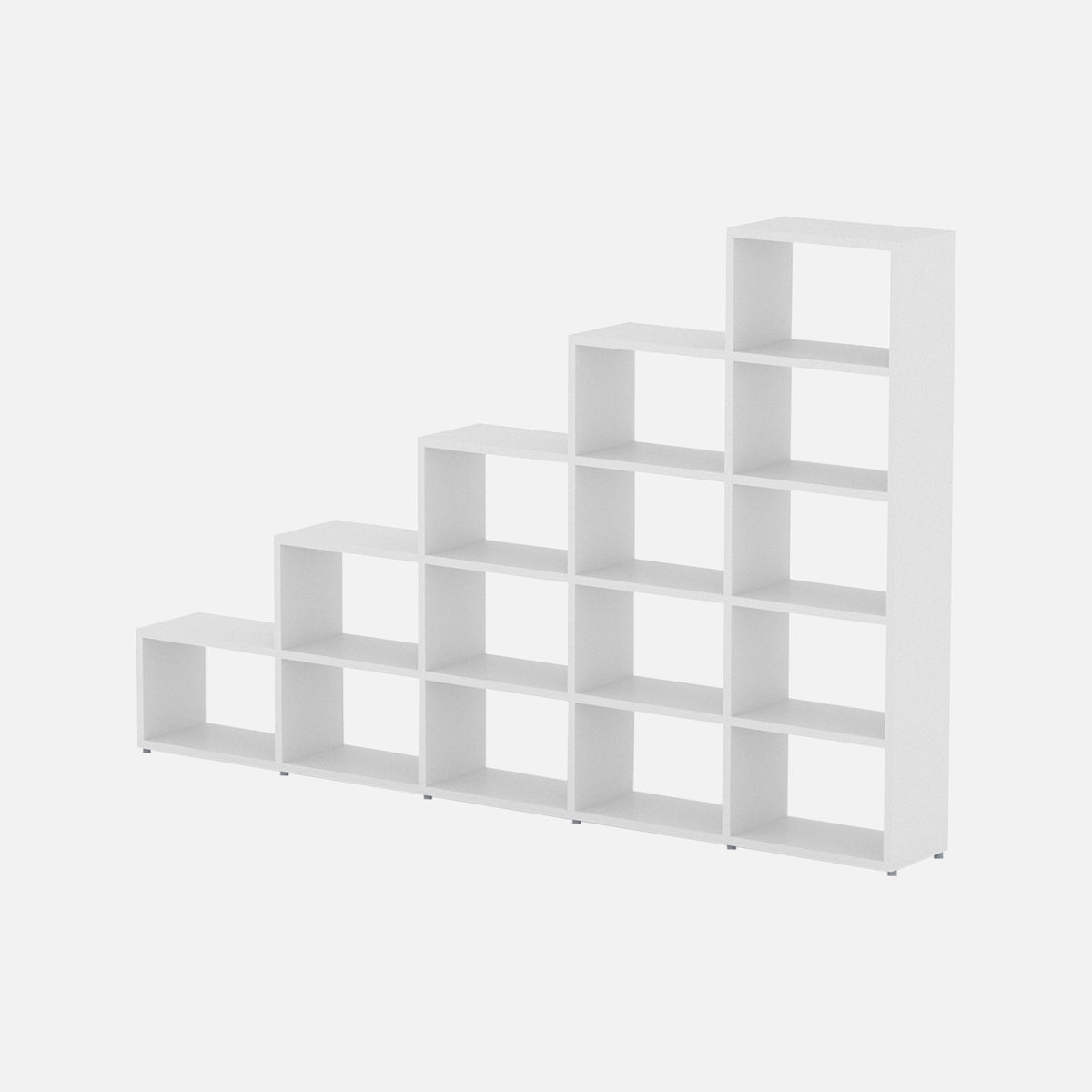 European Made Boon Wide 5 Step White | Shelving Shop