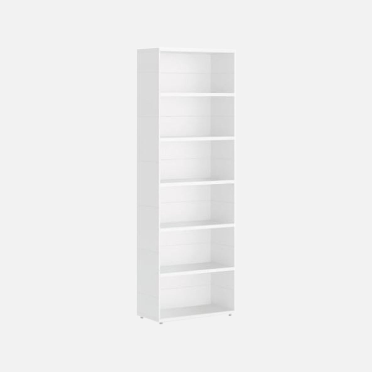 European Made Case Bookcase 1x6 Maxi White | Shelving Shop