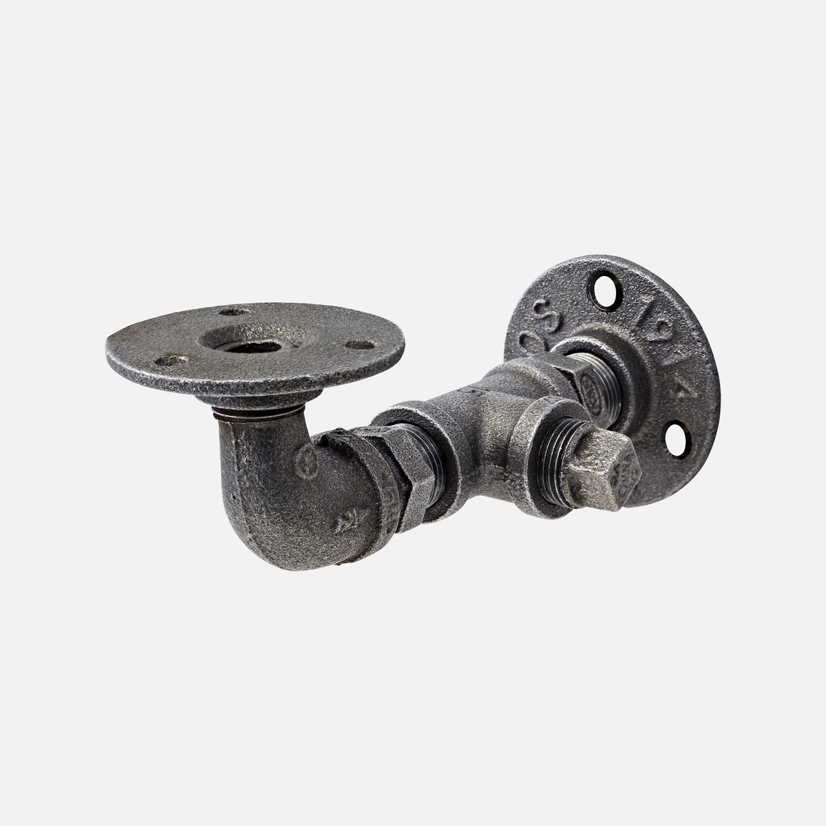 Pipe Brackets Cast Iron 170x95mm (Pair) | Shelving Shop