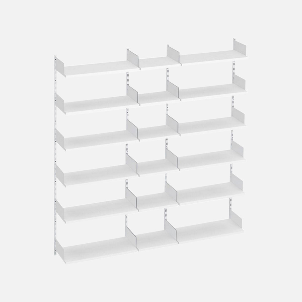 Sumo 18 Book Shelf Kit White 2400x400x2000mm | Shelving Shop