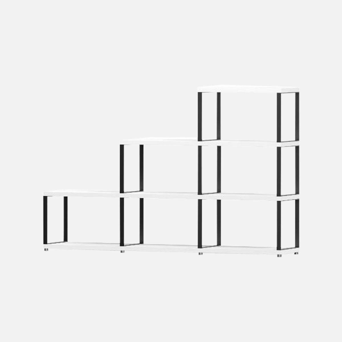 Boon MAXX Metal White On Black 3 Step | Shelving Shop