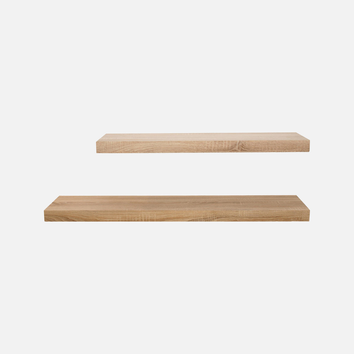 European Made Floating Shelves Oak (Double Deal) | Shelving Shop