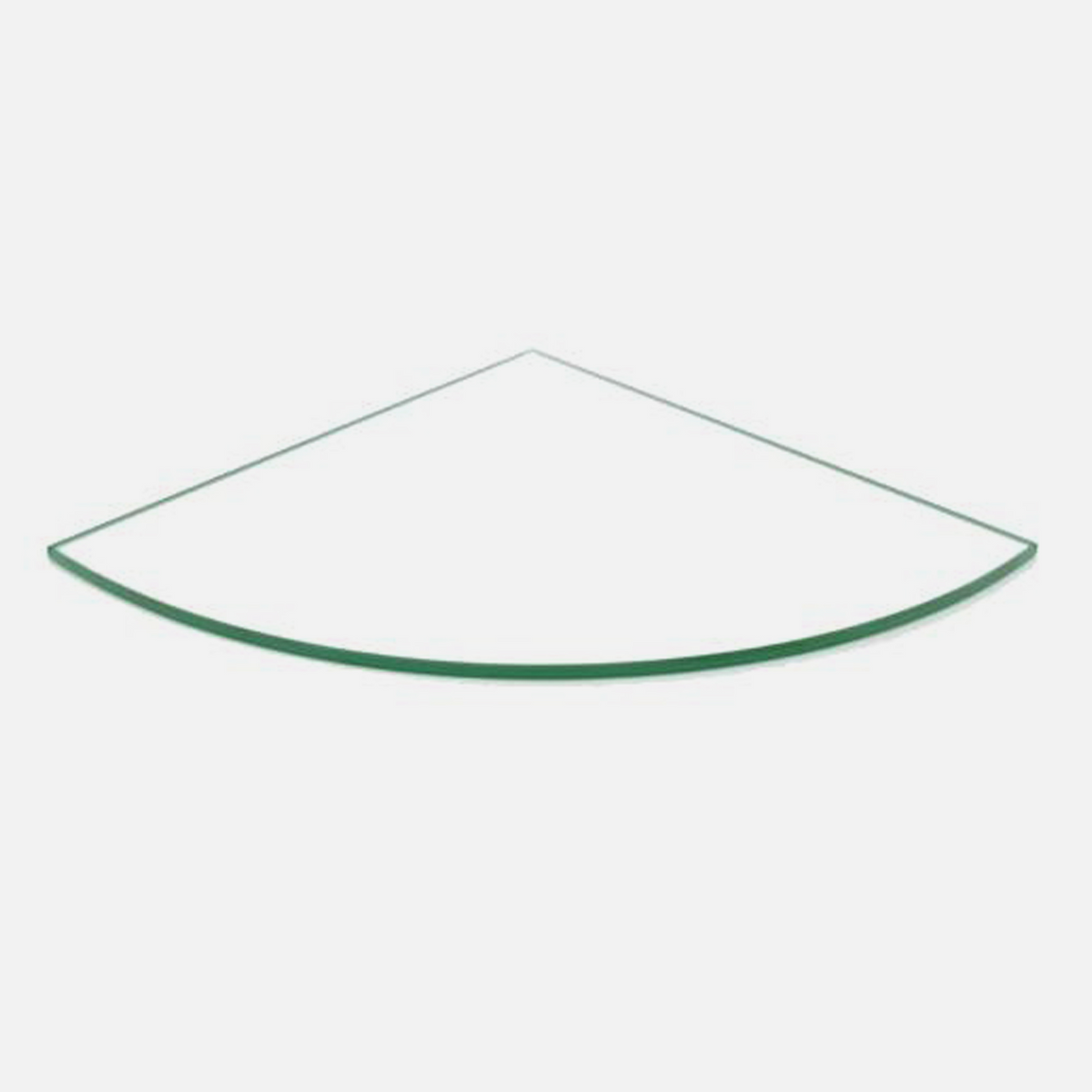Glass Corner Shelf 200x200x8mm | Shelving Shop