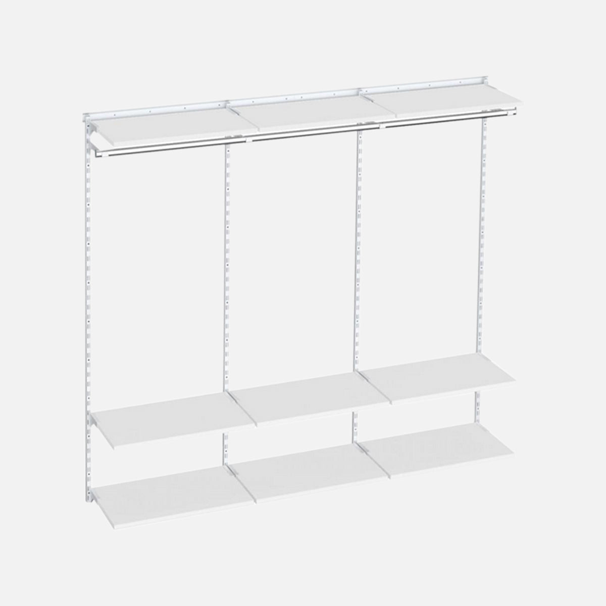 9 Shelf & Hang Track Kit 2500x400x2000mm | Shelving Shop