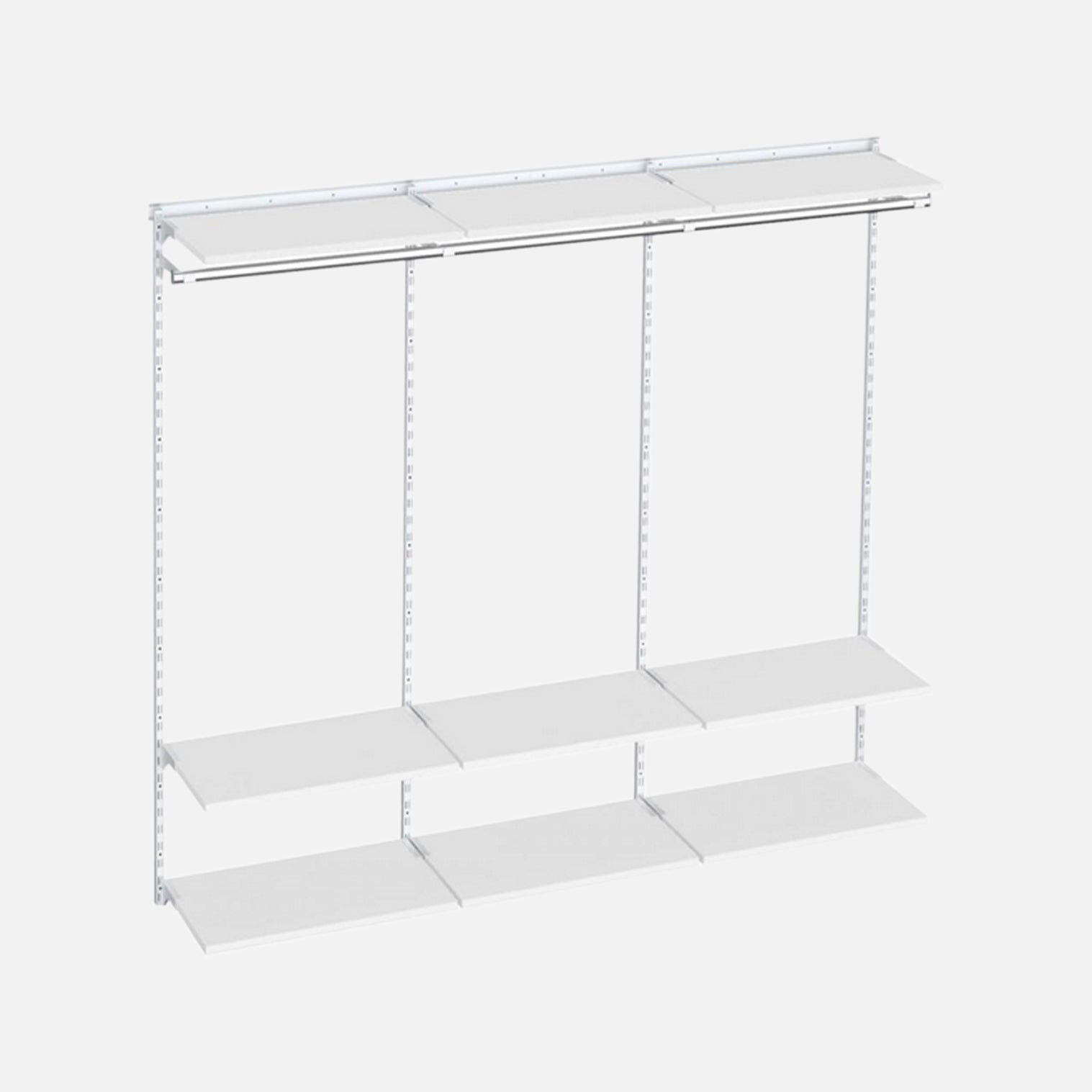9 Shelf & Hang Track Kit 2500x400x2000mm | Shelving Shop