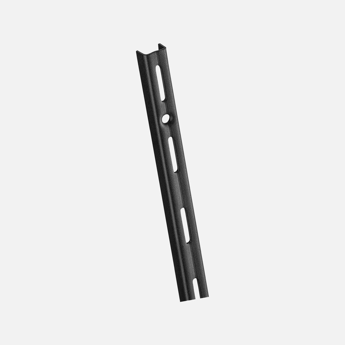 Single Slot 50mm Pitch Upright Matte Black 145mm | Shelving Shop