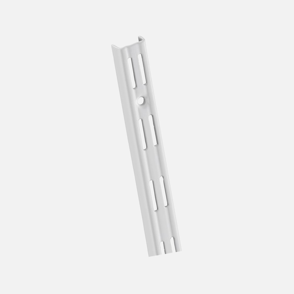 White Double Slot 50mm Pitch Wall Strips 495mm – Shelving Shop